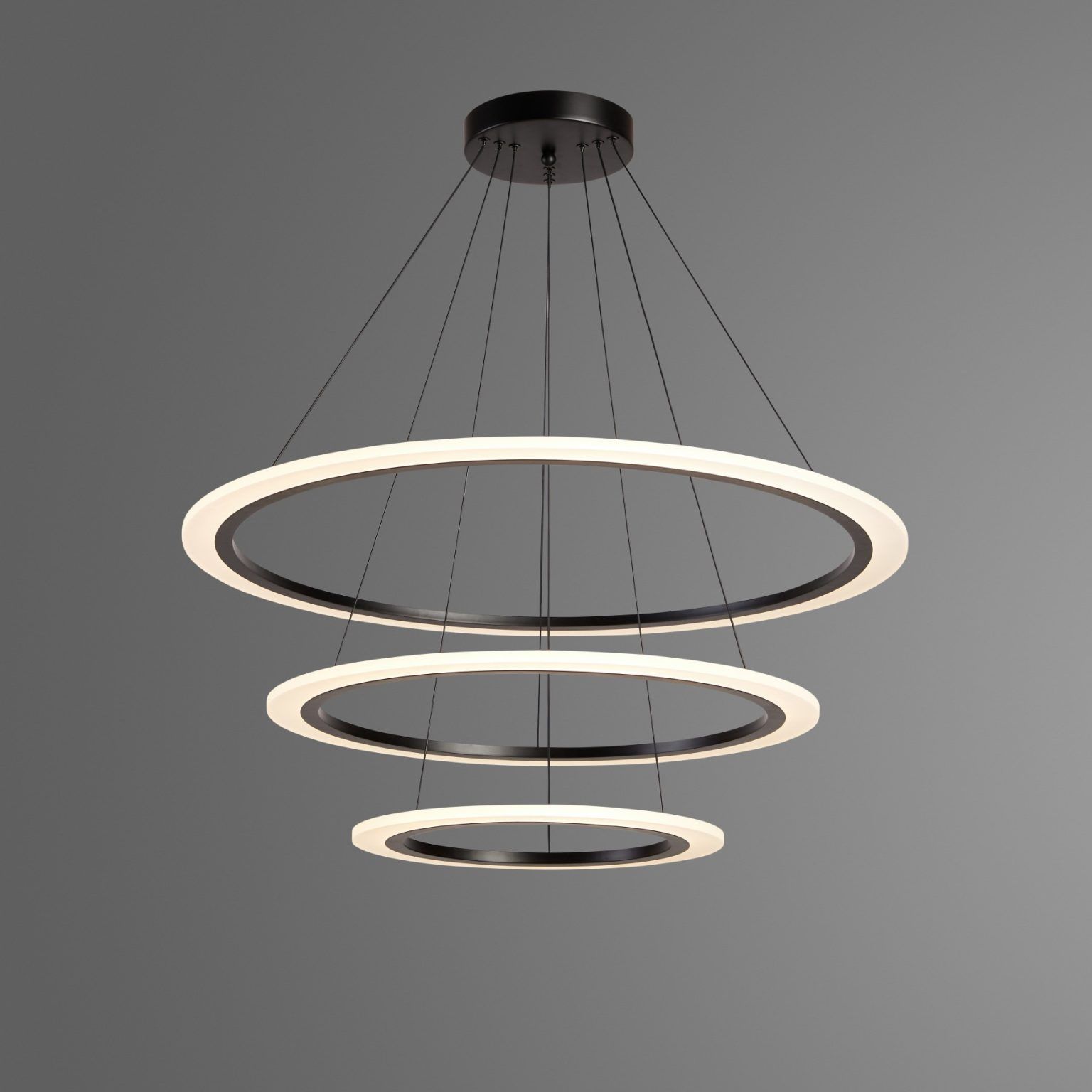 Подвесная люстра LED ESTE Lighting 4050/40+60+80 Black (One base ...